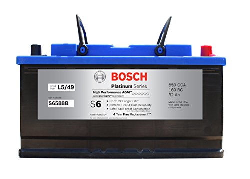 BOSCH S6588B S6 Flat Plate AGM Battery