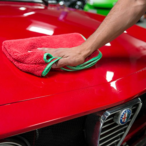Chemical Guys MIC99703 Red 24" x 16" Fluffer Miracle Supra Mircofiber Towel, , 1 Pack