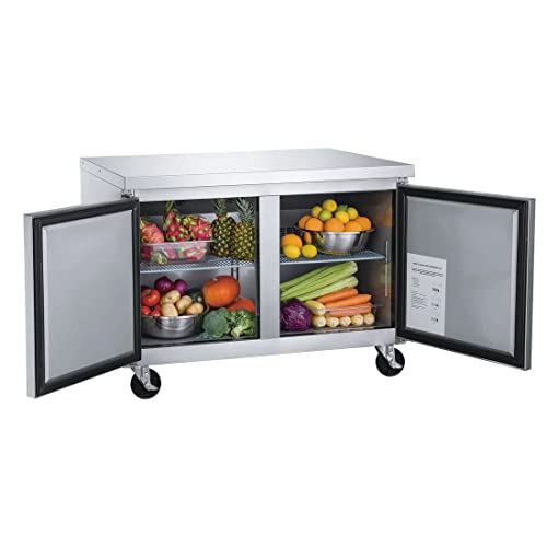 cooker and cooler EUC50R 2-Door Undercounter Commercial Refrigerator