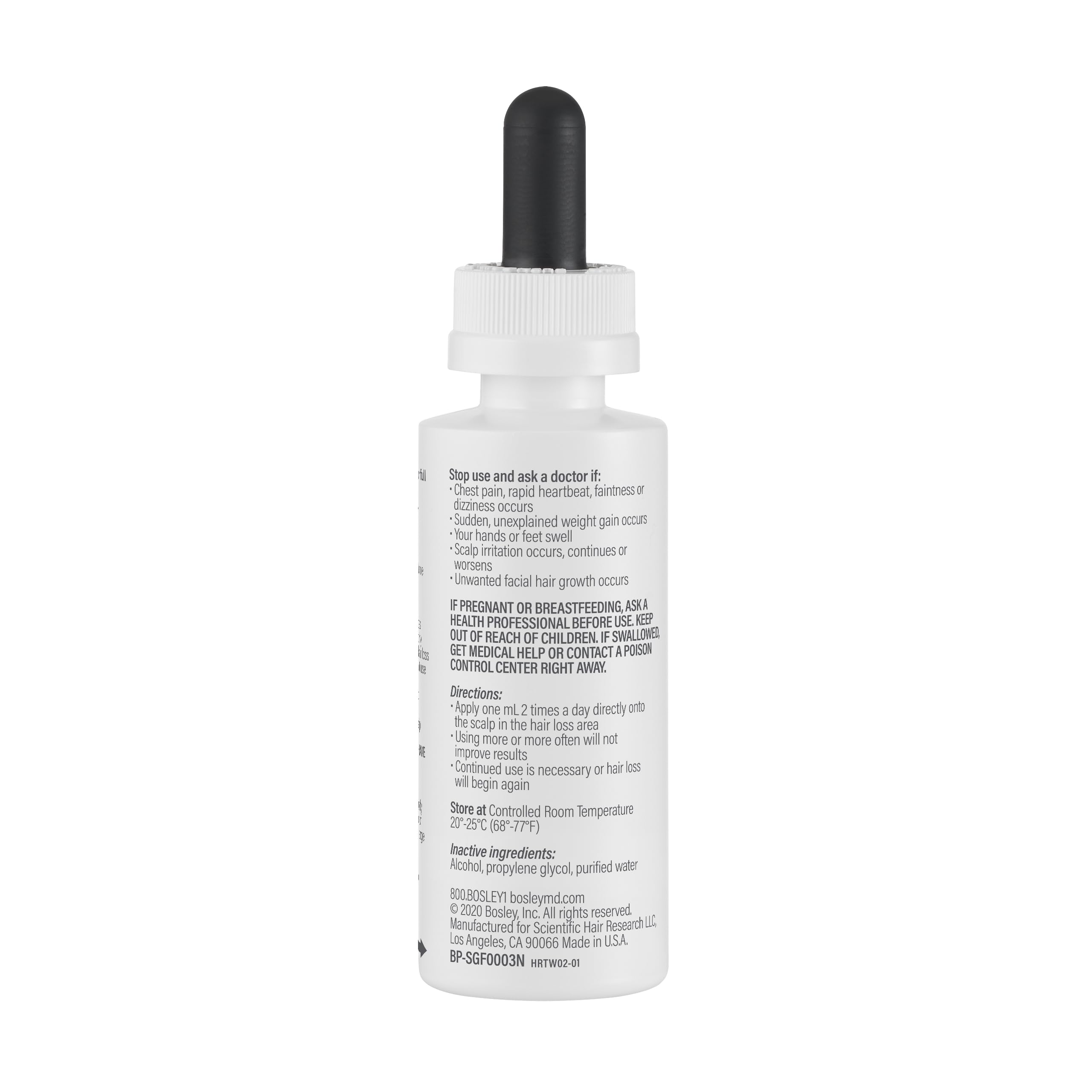 BosleyMD Hair Regrowth Treatment Regular Strength By for Women - 2 X 2 Oz Treatment, 2count