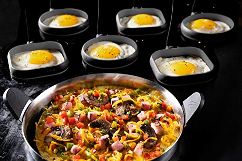 Blackstone 5515 Egg Ring/Omelet Ring Kit,Silver