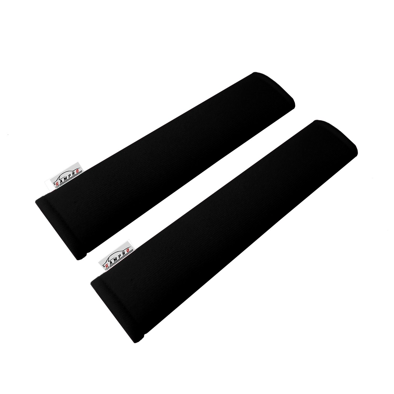 GAMPRO Car Seat Belt Pad Cover, 2-Pack Soft Car Safety Seat Belt Strap Shoulder Pad for Adults and Children, Suitable for Car Seat Belt, Shoulder Bag, Backpack (black, 2 pack)
