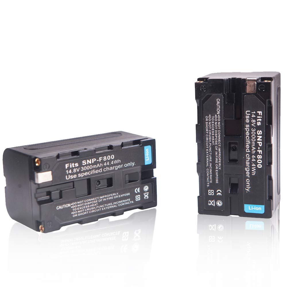WELLMAKING 80W Battery Set 2 Batteries One Charger is Dedicated to 800C LED Light(The Lights in The Picture Need to be Purchased Separately)
