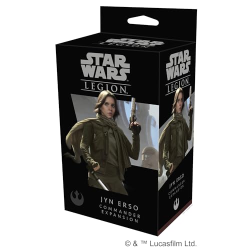 Atomic Mass Games Star Wars: Legion Jyn Erso Commander Expansion - Brave Rebel Leader! Tabletop Miniatures Game, Strategy Game for Kids and Adults, Ages 14+, 2 Players, 3 Hour Playtime, Made