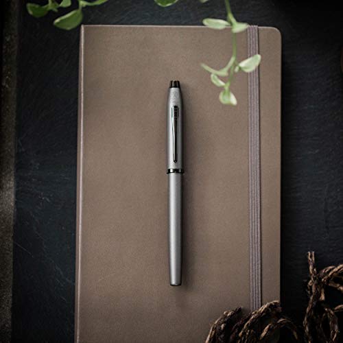 Cross Century II, Black, Selectip Rolling Ball Pen with 23 Karat Gold Plated Appointments (2504)