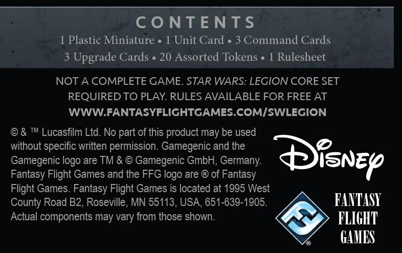 Atomic Mass Games Star Wars: Legion Bossk Operative Expansion - Unleash The Feared Bounty Hunter! Tabletop Miniatures Strategy Game for Kids and Adults, Ages 14+, 2 Players, 3 Hour Playtime, Made