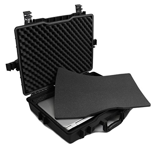 CASEMATIX 15.6-17.3 Inch Laptop Hard Case Compatible with Dell Alienware Laptops M15, Area 51m AW17R4, AW15R3 and More Laptops Up to 17 inches with Custom Waterproof Design, Case Only