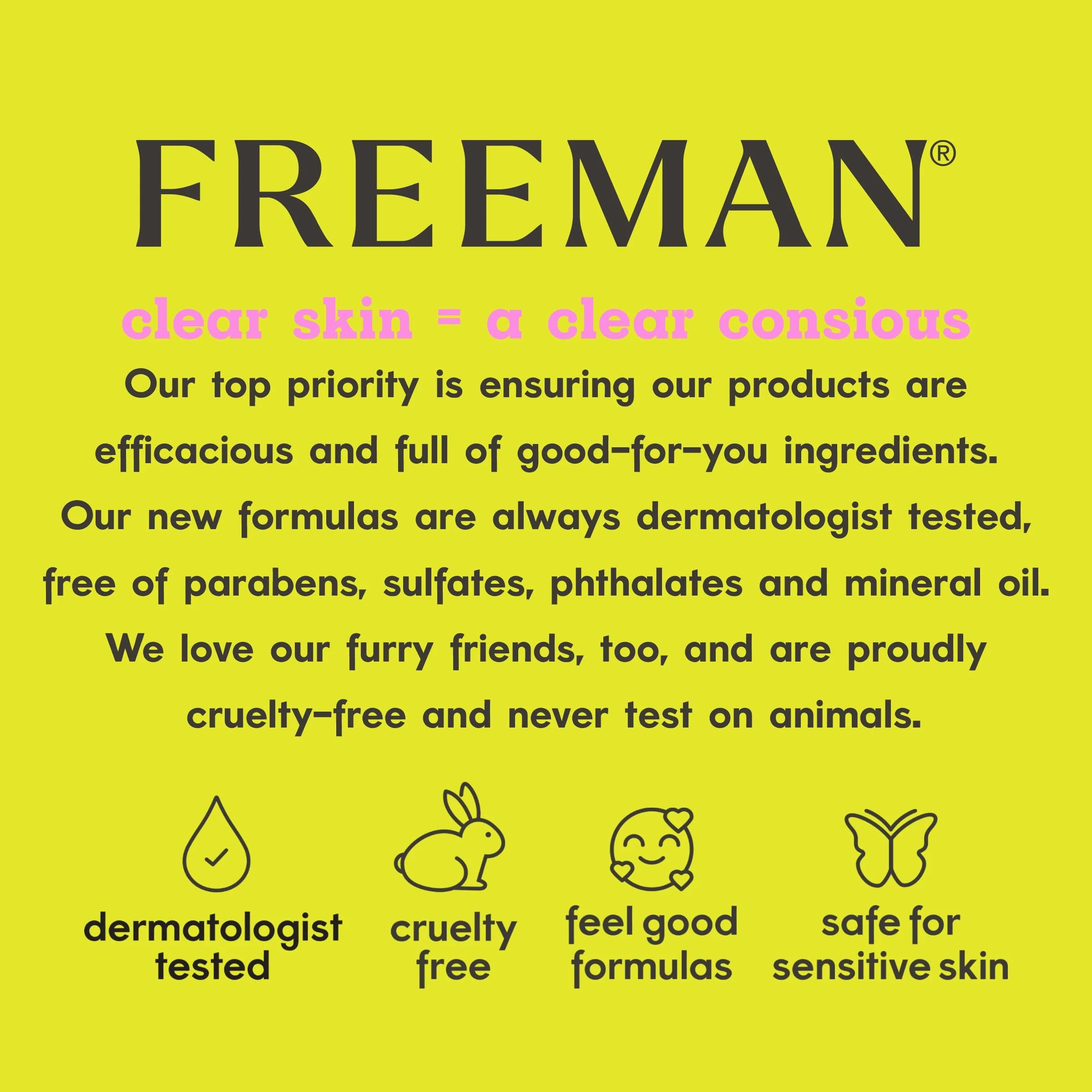 Freeman Exotic Blends Shine Control Nordic Birch Toner, Pore Minimizing Face Toner, Removes Makeup and Dirt, 6.1 fl.oz./180 mL Bottle