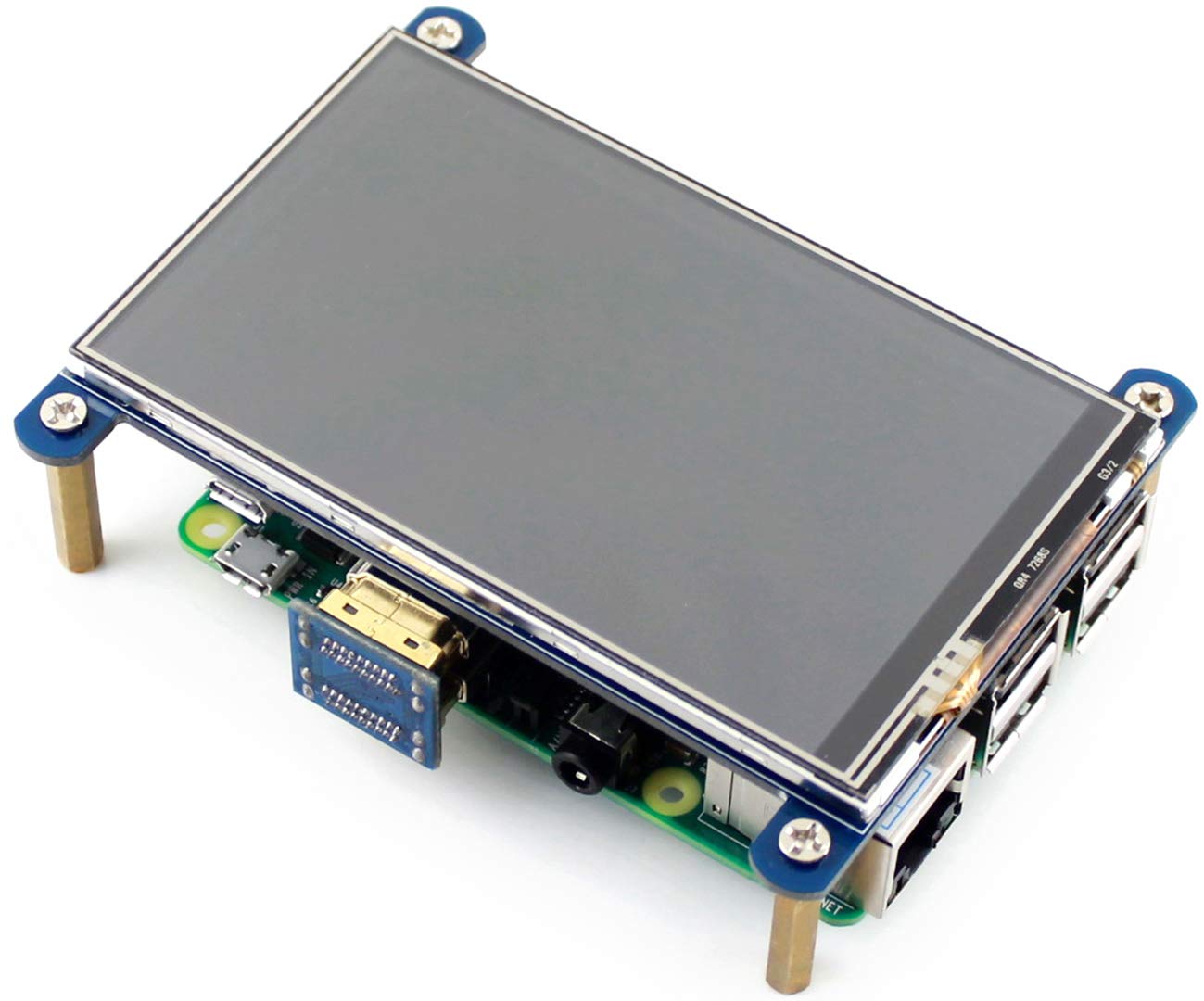 waveshare 4 inch HDMI LCD IPS Display 800x480 Resolution Resistive Touch Screen HDMI Interface for Raspberry Pi 4B/3B+/3B/2B/B+/A+/Zero W,Support Raspbian/Ubuntu/Kali/Retropie