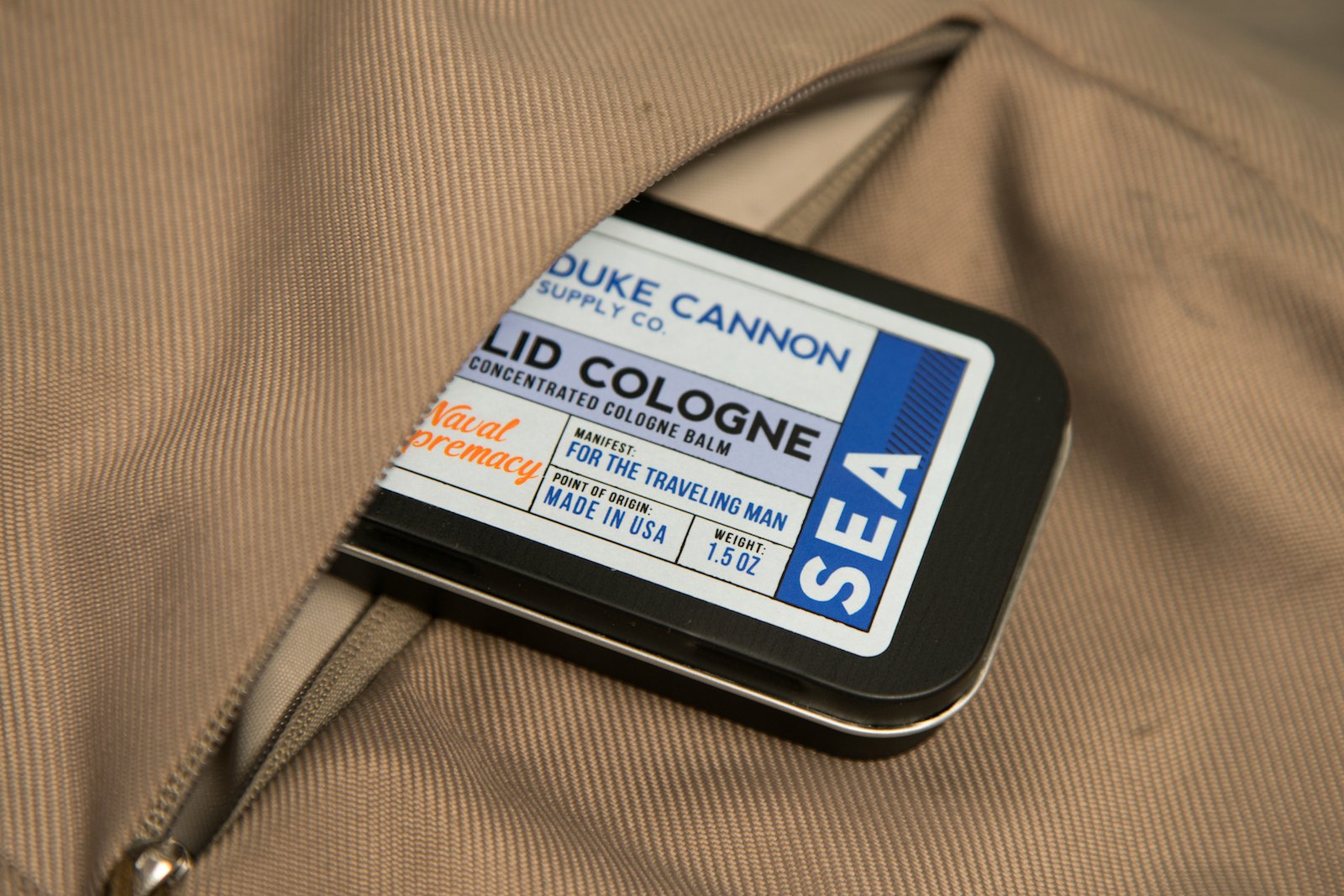 Duke Cannon Men's Solid Cologne, 1.5 ounce - Sea (Naval Supremacy Scent)