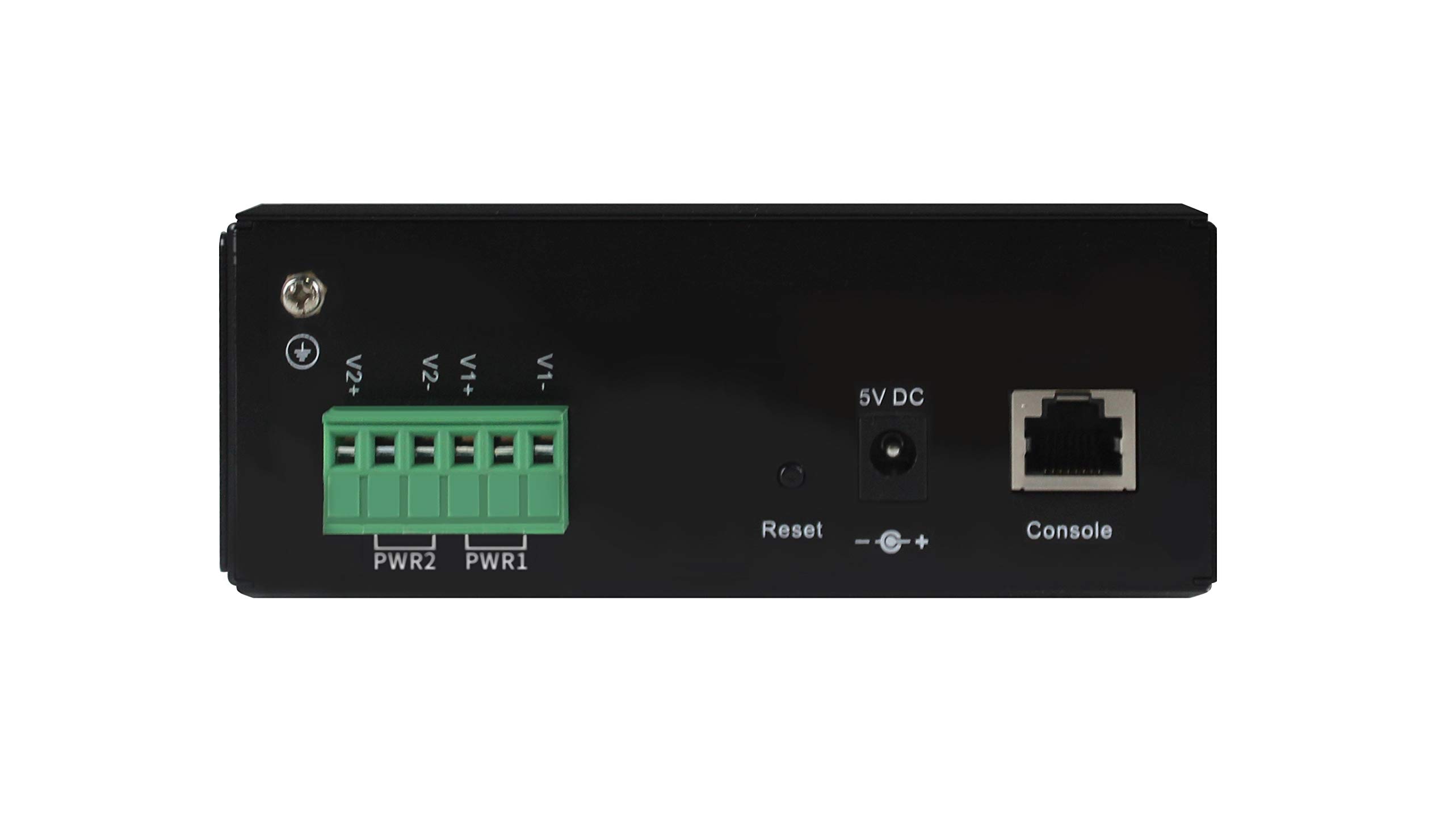 HGW-802SM - 8X RJ45 +2X SFP Ports Gigabit Ethernet Managed Industrial Fiber Switch, DIN Rail Mount, -40 to +75 Celsius