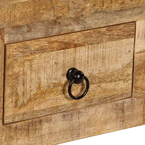 BUKSCYJS Coffee Table,Elevating Coffee Table, Adjustable Storage Coffee Table Suitable for Living Room, Office, Balcony, Family Living Room 35.4"X17.7"X13.8" Solid Mango Wood