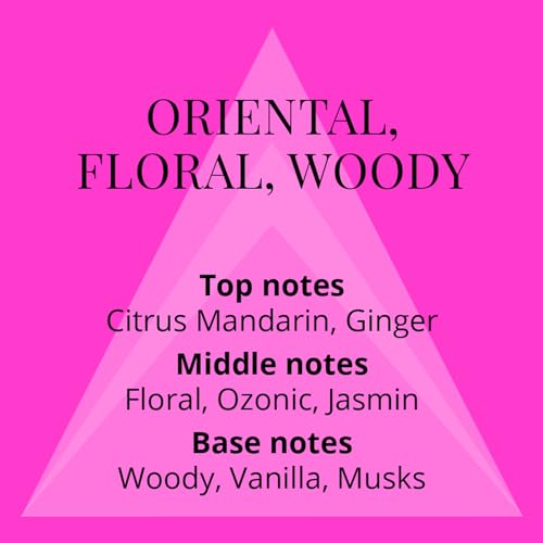 COLOUR ME Neon Pink by Milton-Lloyd - Perfume for Women - Amber Floral Woody Scent - Mandarin and Ginger Notes - Blended with Jasmine and Vanilla - for Vibrant Ladies - 3.4 oz EDP Spray