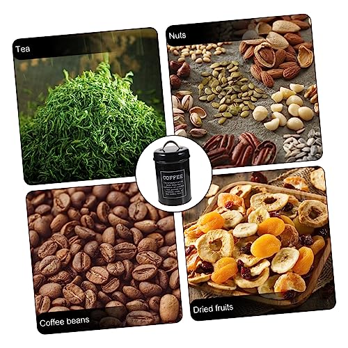 BETOOKY Coffee Can Sealed Container Tea Containers Coffee Container Flour Storage Container Coffee Powder Jar Metal Tea Canister Coffee Sugar Tea Canister Set Metal Canister Coffee Jars