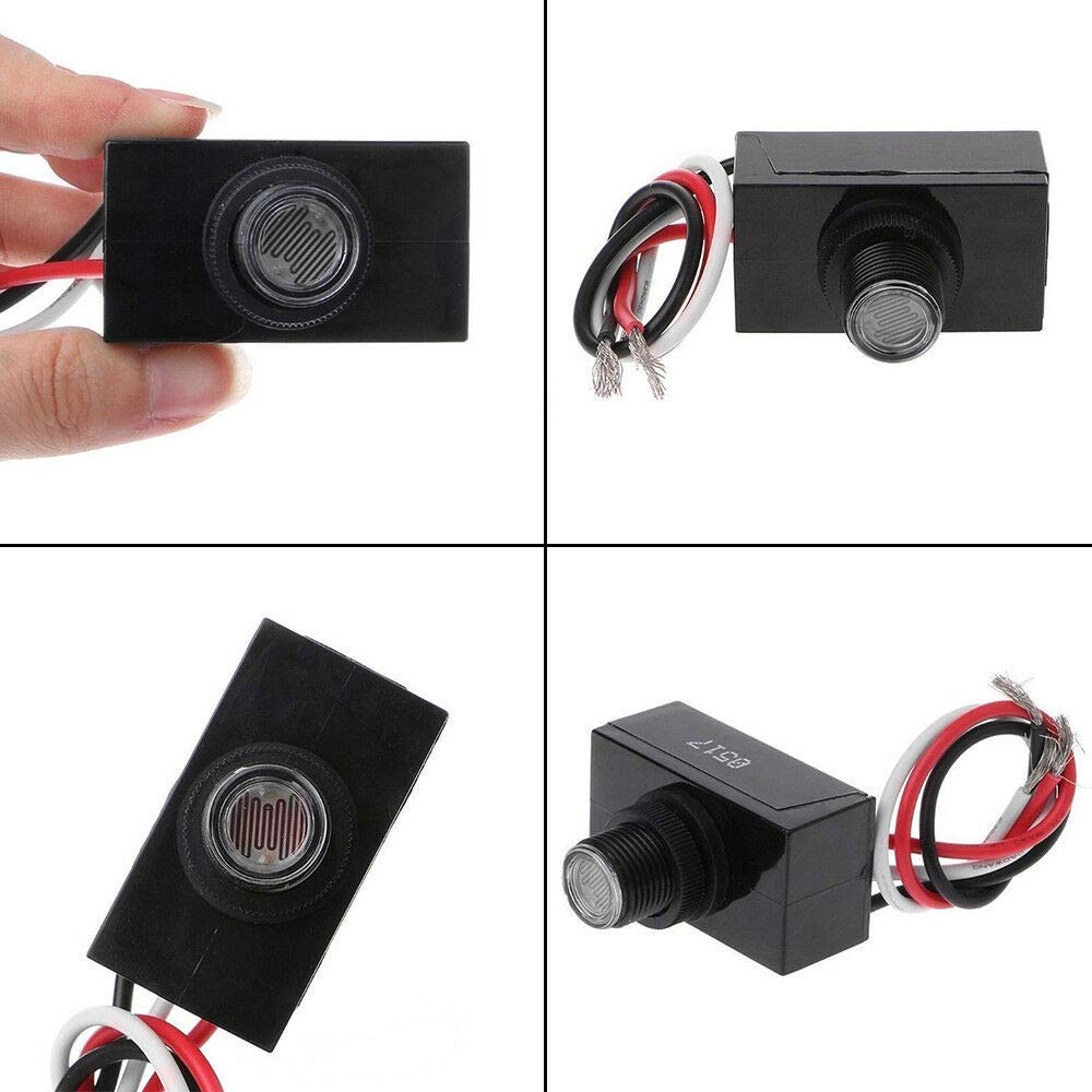 Gump's grocery Outdoor Electric Resistor Photocell Light Control Sensor Button Switch JL103A
