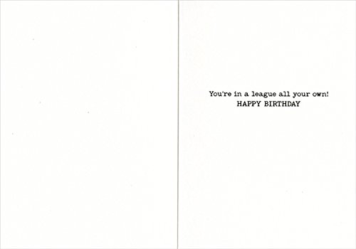 Avanti Woman Catches Fly Ball America Collection Funny Birthday Card