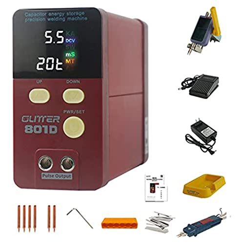 ALSUP Battery Pack Spot Welder 801D Pulse Spot Welder Precision Battery Welder 12KW Capacitor Energy Storage Spot Welder 18650 14500 Lithium Battery Pack Construction