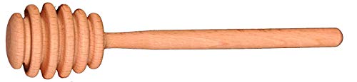 Creative Hobbies® 6 Inch Wood Honey Dipper Stick Server for Honey Jar Dispense Drizzle Honey New | Pack of 6