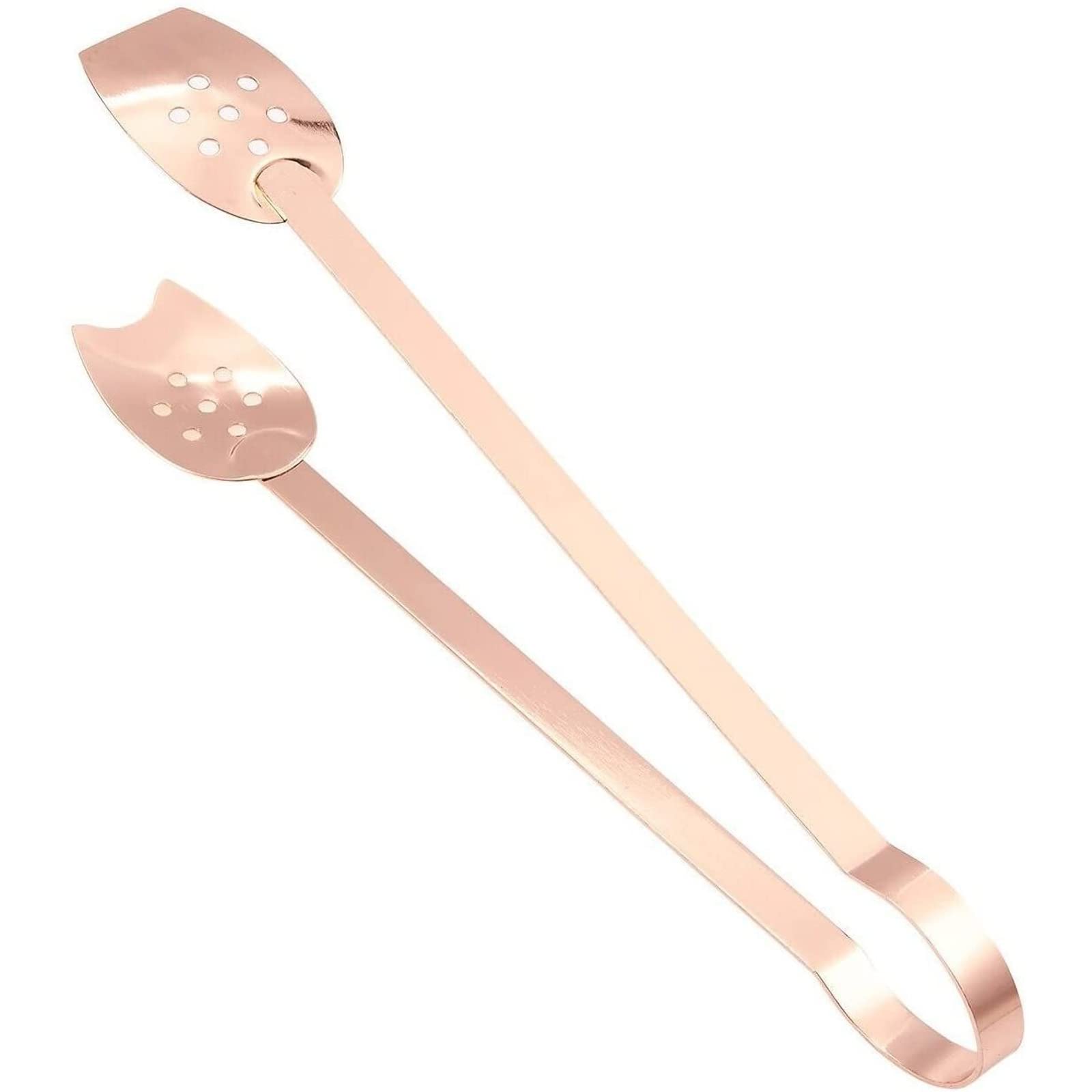 5 Pcs Copper Cooking Utensils Set, Rose Gold Cookware with Ladle, Whisk, Tongs, Slotted Spatula, Spoon, Copper Kitchen Tool Set, Cooking Accessories and Serving Utensils