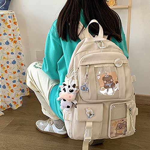 Aktudy Kawaii Bkpk, th Kawaii Pin and Cute Asori Bkpk Cute Athetic Bkpk for ity Rusk