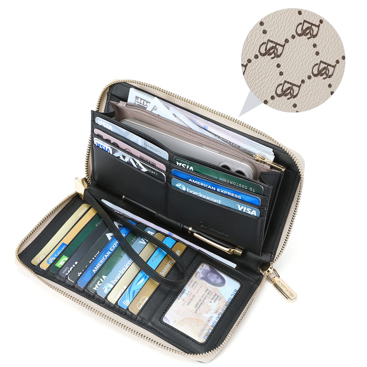 BOSTANTEN Women Leather Handbag bundle Leather Wallets for Women