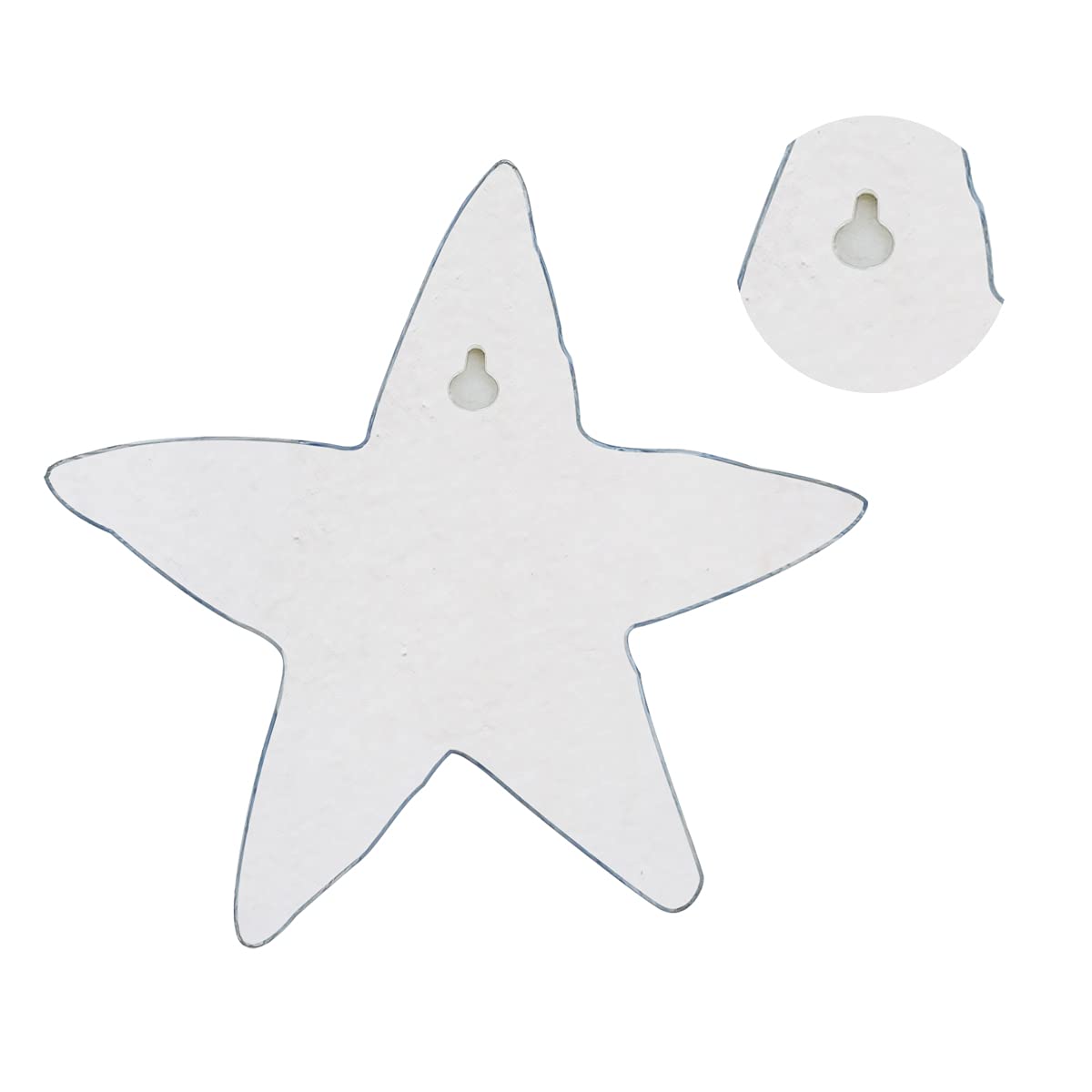 Bownew Resin Ocean Theme Wall Decor Hanging Coastal and Beach Style Wall Decorations for Bathroom Living Room and Outdoor Area, Starfish