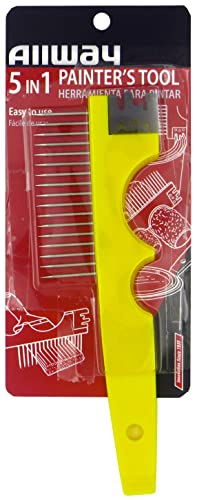 ALLWAY BC5 5-In-1 Painter's Tool with Multi-Functional Brush Comb