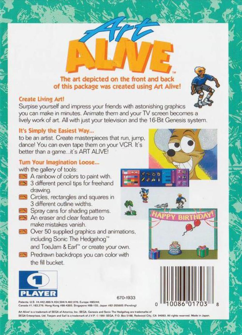 Art Alive - Sega Genesis