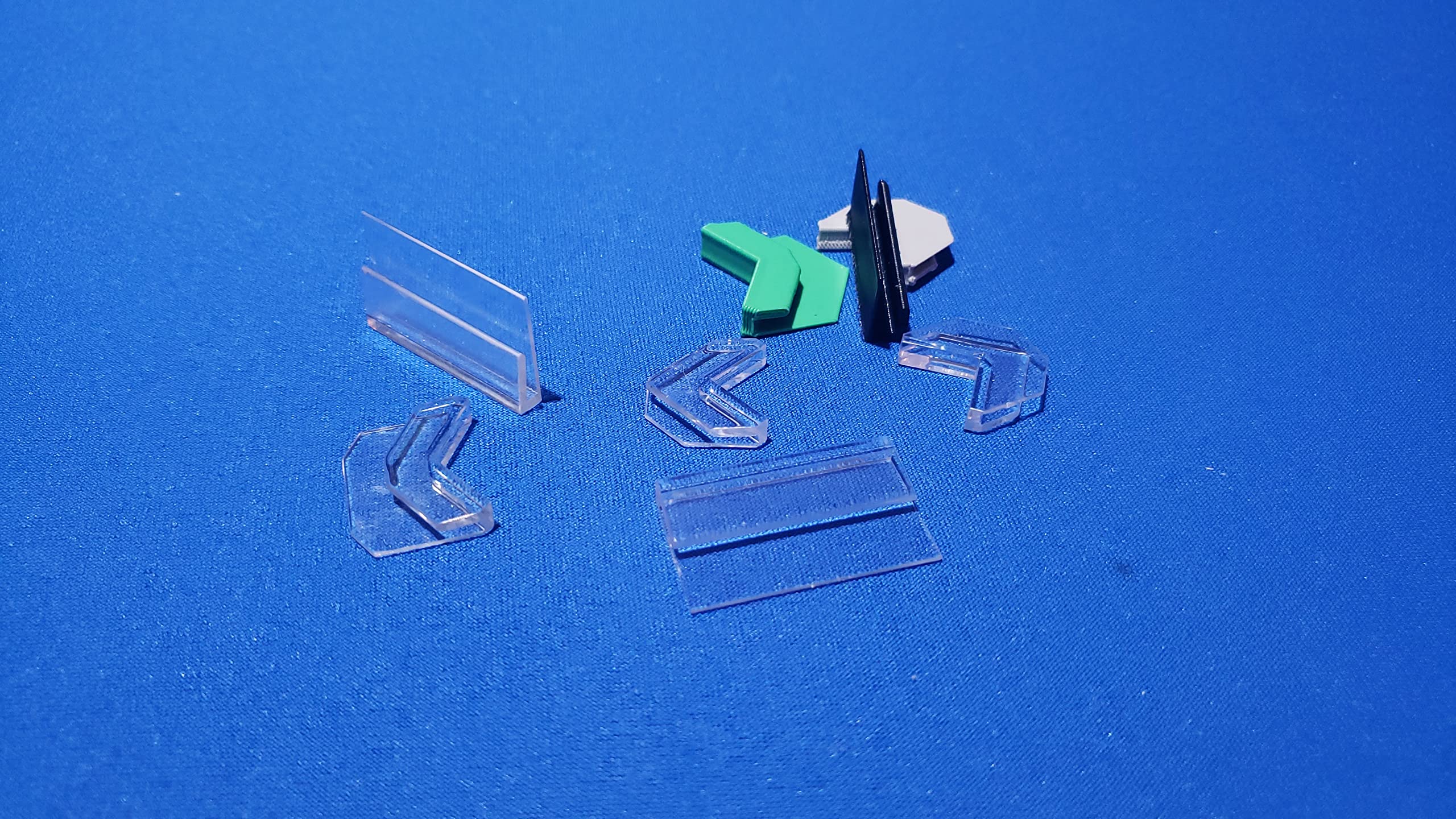 Board Game Clips, Crystal Clear 2mm Straight (8 Pack), Keep Your Boards Together!