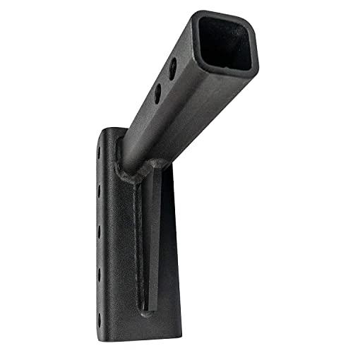 Bulletproof Hitches™ 2.0" Adjustable Medium Duty (14,000lb Rating) 4" Drop/Rise Trailer Hitch with 2" and 2 5/16" Dual Ball (Black Textured Powder Coat)