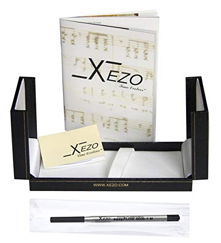 Xezo Tribune Solid 925 Sterling Silver Diamond-Cut Serialized Ballpoint Pen. Only 300 Pieces Made (Tribune 925 SS BP)
