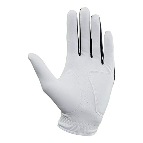 Callaway Golf Men's Weather Spann Golf Glove(White, Single, Medium-Large, Prior Gen Model , Standard, Worn on Right Hand)