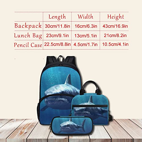 Agoviwo Ladybug Design School Backpack Set for Girls 10-12 Years Old Book Bag, Lunch Bag and Pencil Case