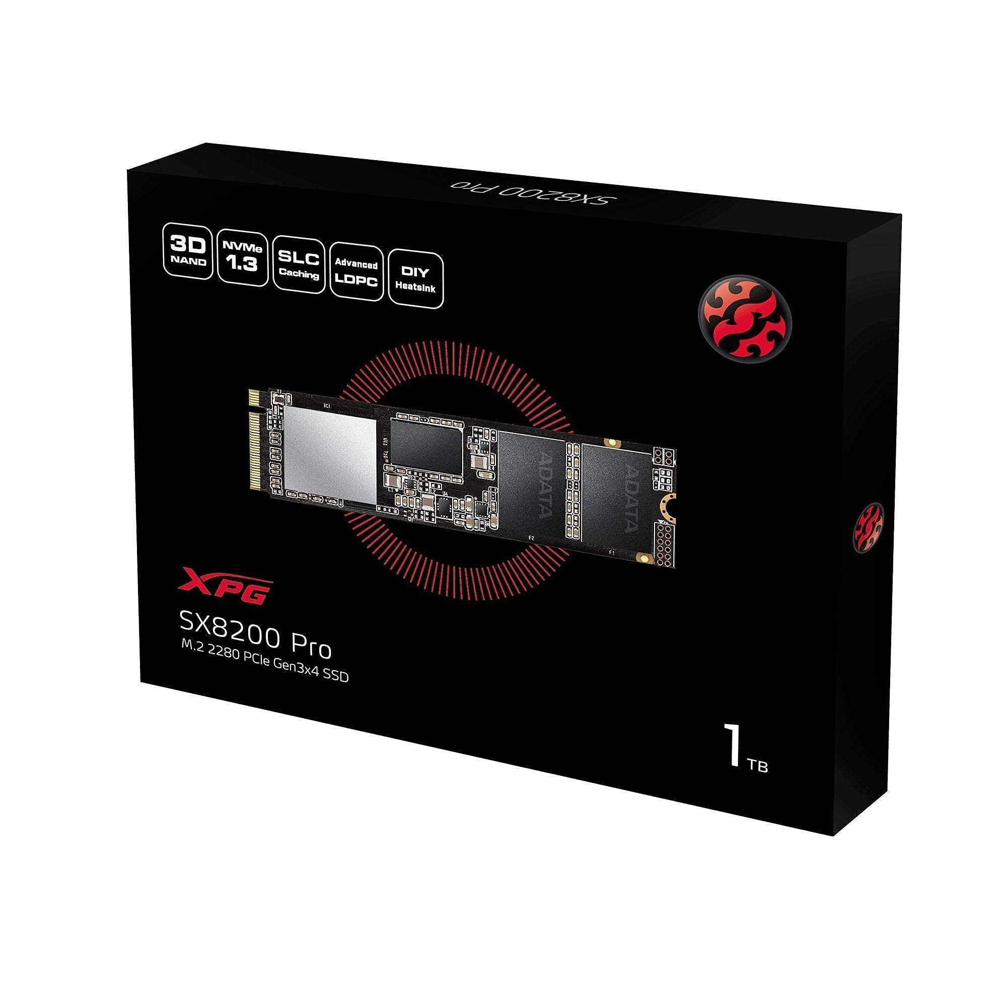 XPG SX8200 Pro 1TB M.2 PCIe 2280 NVMe 3x4 SSD with Z1 DDR4 3200Mhz 2x8GB CL16 Desktop Memory Red Bundle