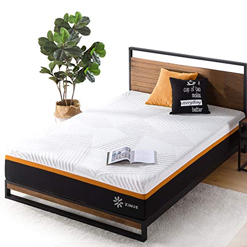 ZINUS 12 Inch Cooling Copper ADAPTIVE Pocket Spring Hybrid Mattress / Moisture Wicking Cover / Cooling Foam / Pocket Innersprings for Motion Isolation / Mattress-in-a-Box, King