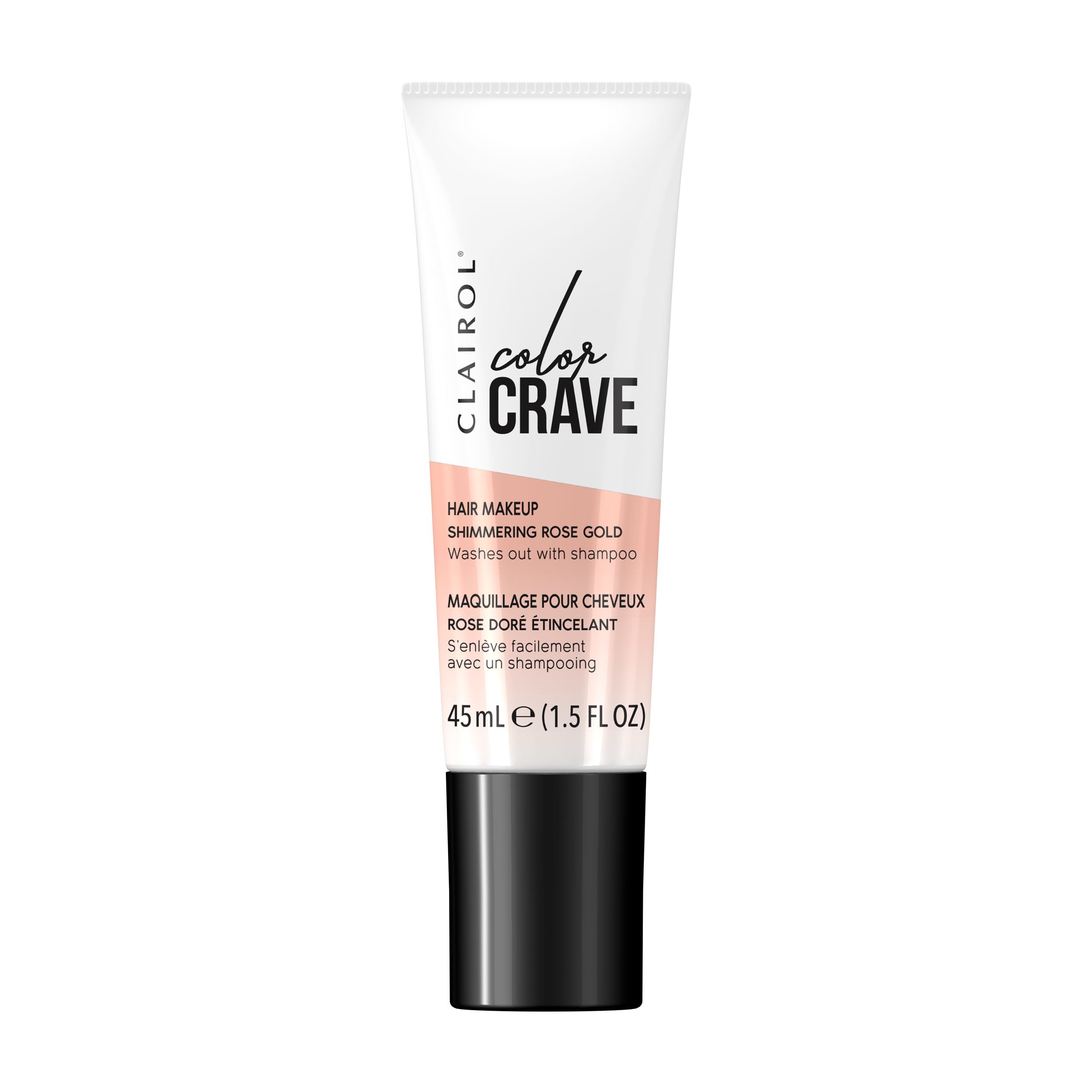 Clairol Color Crave Temporary Hair Color Makeup, Shimmering Rose Gold Hair Color, 1 Count