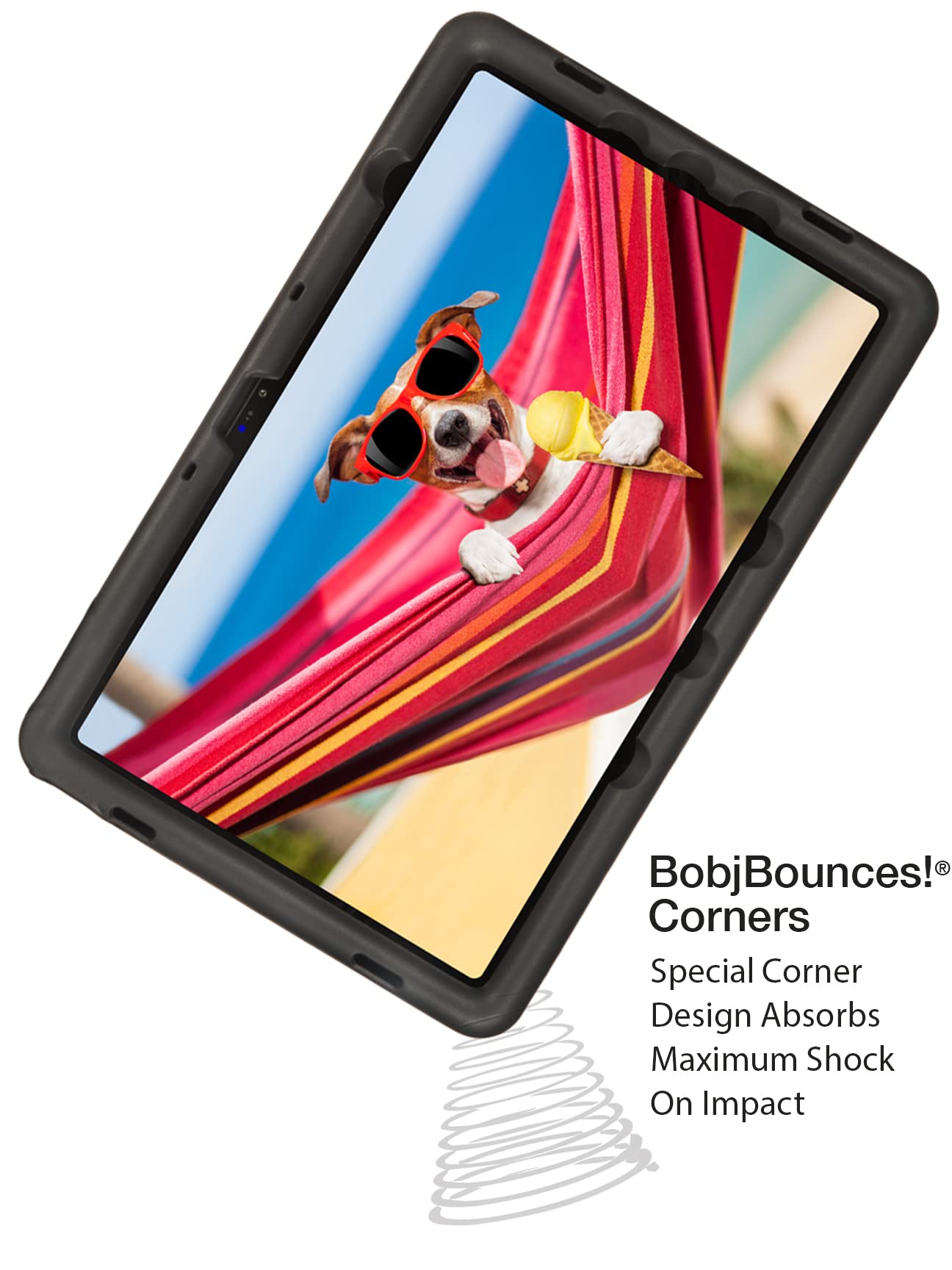 BobjGear Bobj Rugged Tablet Case for Lenovo Tab P11 (TB-J606F), Tab P11 Plus (TB-J616F) (NOT for P11 2nd Gen TB350FU) 11.0 Kid Friendly (Bold Black)