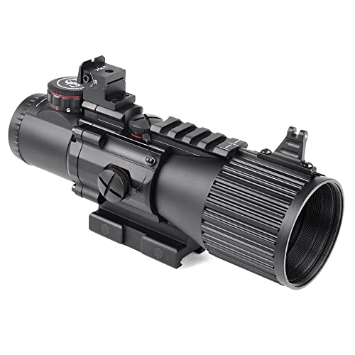 5X50mm Prism Scope GIII LS5X50 with Illuminated Red/Green/Blue Chevron Reticle (Chevron Reticle)