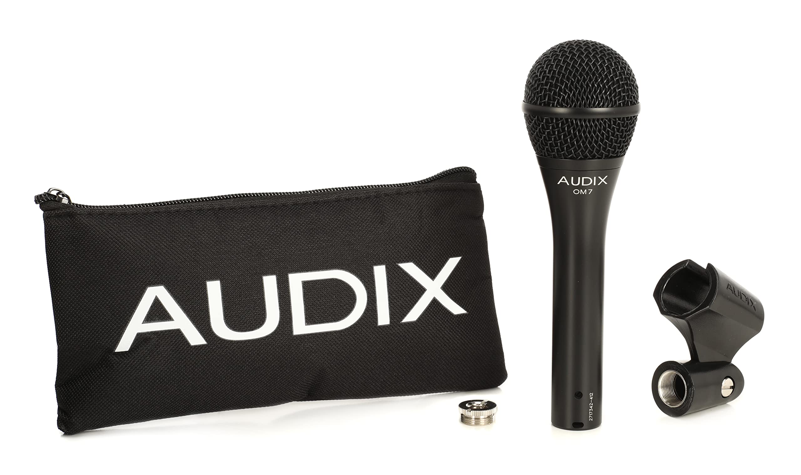 Audix OM7 Hypercardioid Handheld Dynamic Vocal Microphone for Stage Singers - Black