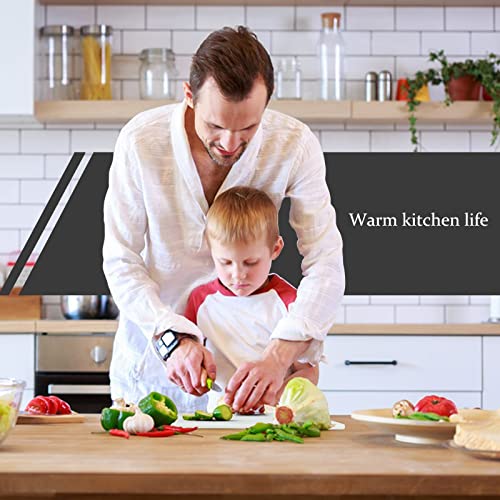 Palaxe Plastic Cutting Boards pro Non-slip with Silicon Feet, Dishwasher Safe Chopping Boards, Grip Handle, Rubber, Easy to Clean for Kitchen, family, Outdoors (White B)