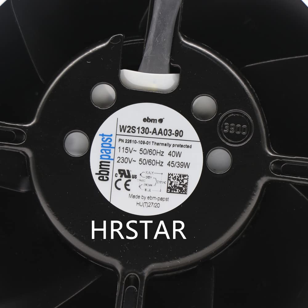 HRSTAR Original New Fan W2S130-AA03-90 115VAC/230VAC 0.26/0.62A 365m3/h 172 X150 X 55mm 2800min-1(r/min)Axial Fans