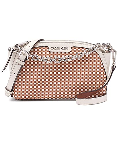 Calvin Klein Hailey Micro Pebble Small Crossbody, Rye Multi Weave