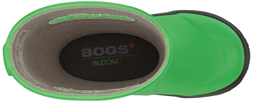 Bogs Kids Rainboot, Tractors Print - Green, Size 8 Little Kid