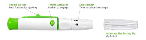 Easy Touch Diabetes Testing Kit - Easy Touch Meter, 100 Easy Touch Blood Glucose Test Strips, 100 Slight Touch Lancets 30g, Lancing Device and 100 Easy Comfort Alcohol Pads