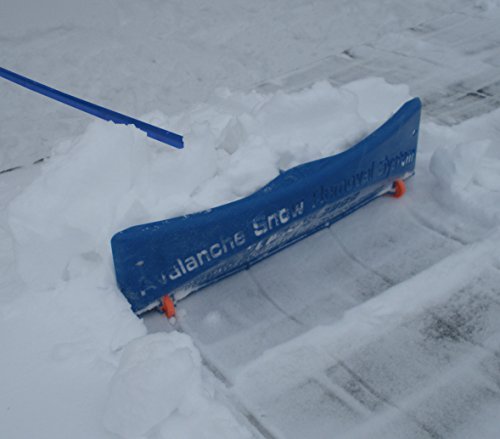 Avalanche! Snow Roof Rake, Easy Snow Removal from Roof, Prevents Ice Dams, Quick Assembly, 24” Wide Head, 20’ Reach, Built-In Wheels Prevent Damage, Made in the USA, SRD20