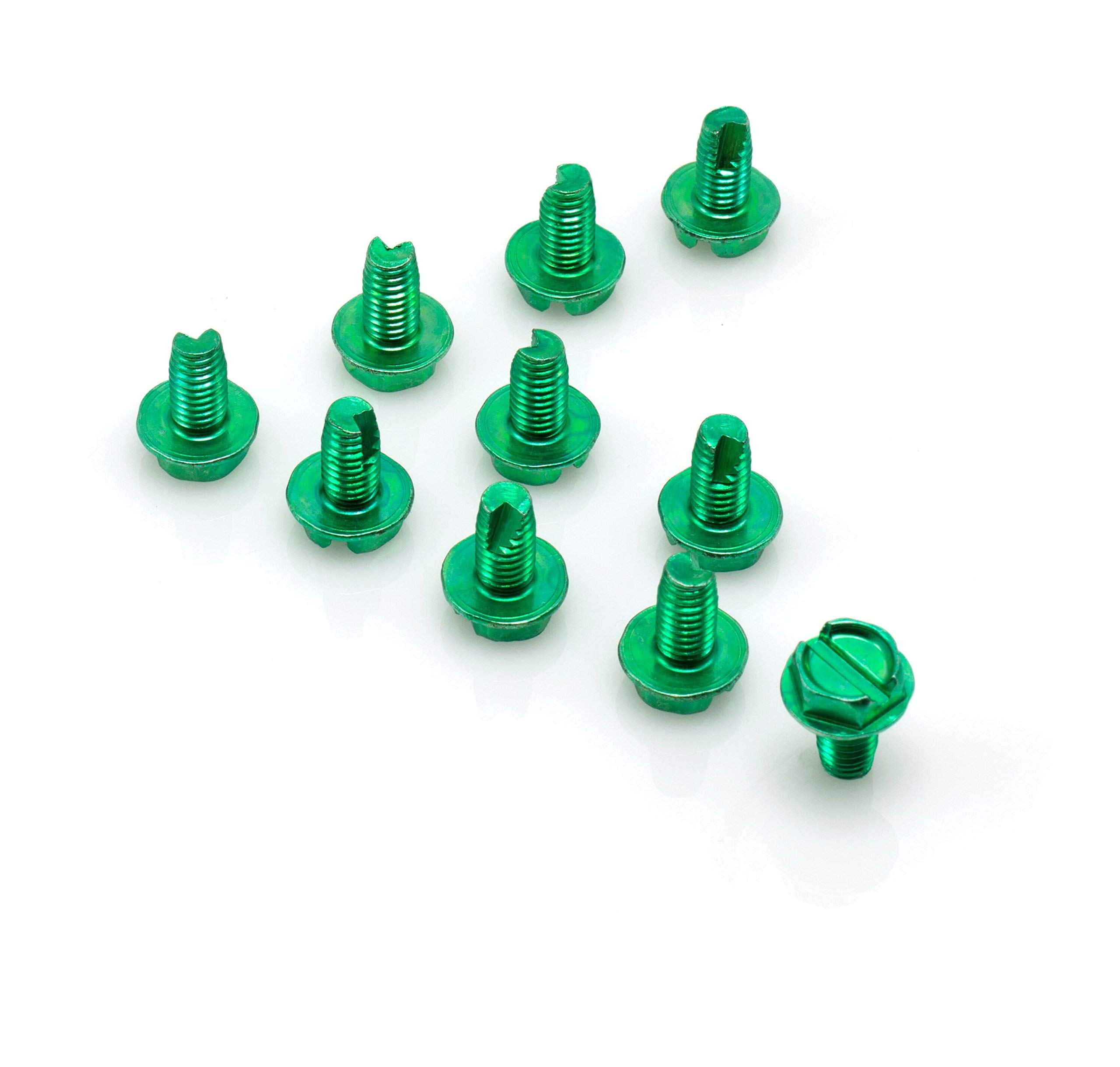 THE CIMPLE CO 100 Pack - 1/2 in (13 mm) Self Tapping Ground Screws - 10-32 Ground Screws - Electrical Grounding Screws - Hex Head Ground Screw - Stainless Steel Grounding Screw - Green, 100 Pieces