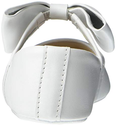 Elephantito Baby Girls European Crib Shoe, White, 4 Infant
