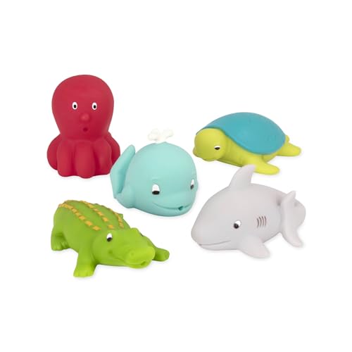 Battat – Assorted Bath Toys – 9Pcs Animal Squirters – Water Squirt Toys – Bath & Pool – 10 Months + – Bath Buddies (9Pcs)