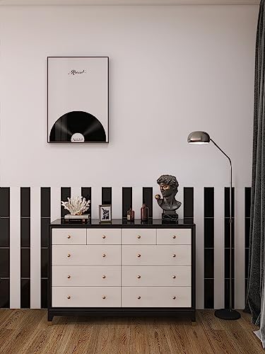 Avant Decor | Sample Tile | Stone Composite Subway Solid Color Tiles | Peel and Stick Kitchen Backsplash Tiles | Wall Tiles | 4β x 12β | Bex Metro Glossy Cotton