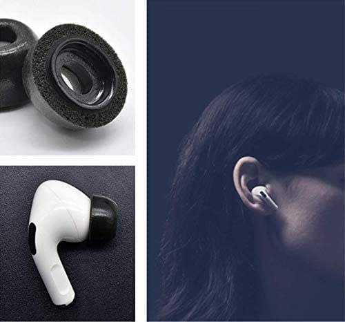 Zotech Fit in Case Replacement 3 Pairs Memory Foam Ear Tips for Apple Airpods Pro 1st & 2nd Gen (S/M/L)